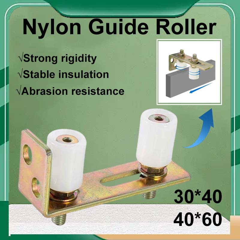 Nylon Guide Wheel Sliding Gate Top Guide Nylon Rollers With L Bracket ...