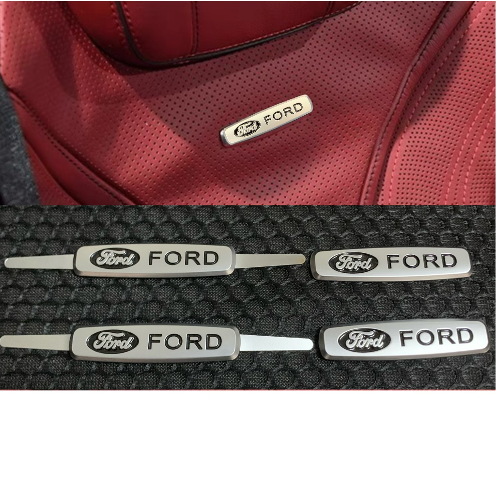 3D Metal Ford logo sticker Modification Car Seat Car Floor Mat center ...