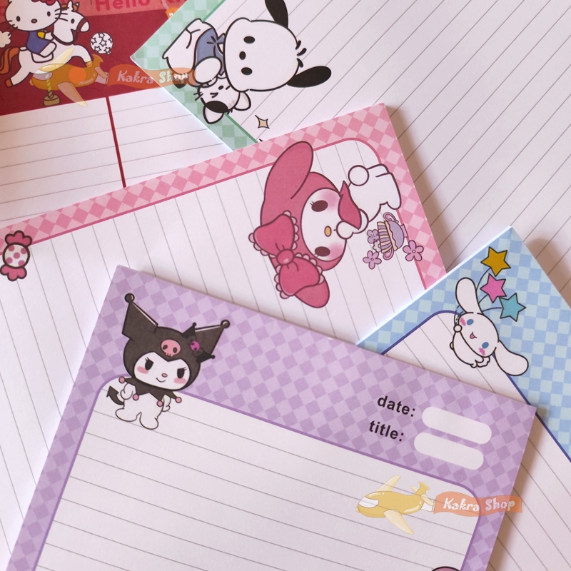 30pages Sanrio B5 Notebook Kuromi Pochacco Cinnamoroll Notepad Student ...