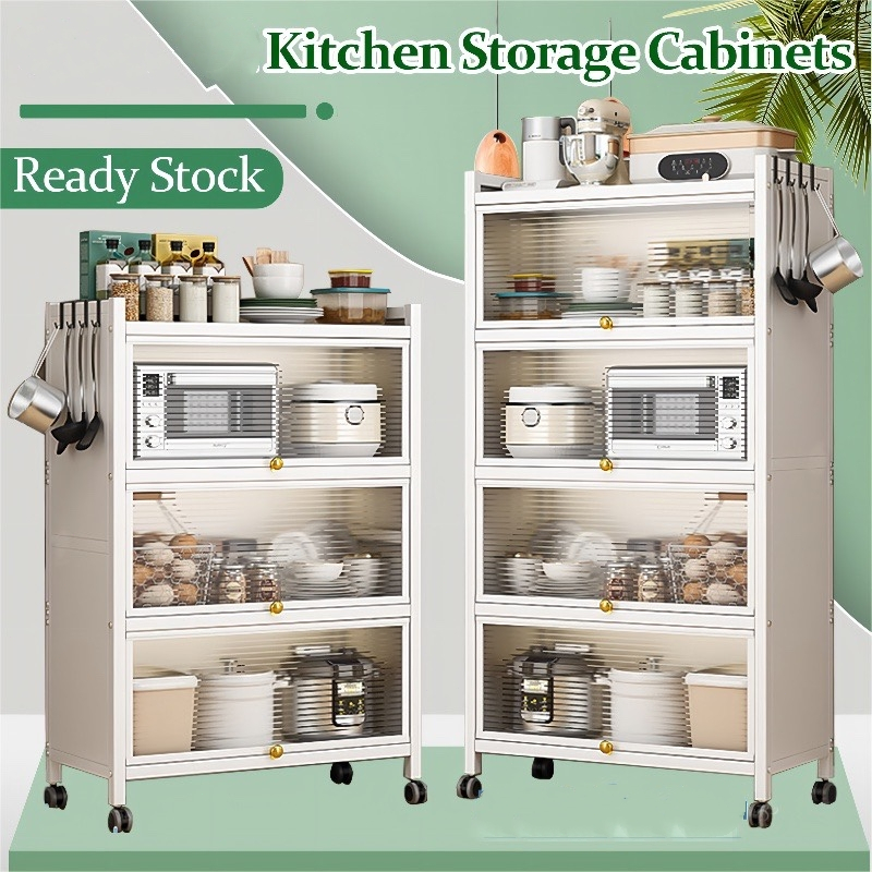 🔥Ready Stock🔥Kitchen rack floor-multi-layer microwave oven storage ...