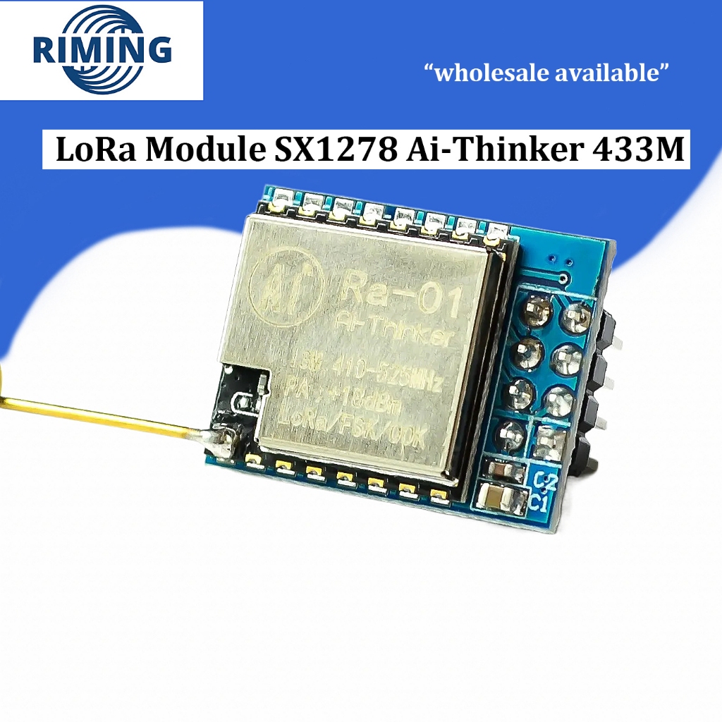 LoRa Module SX1278 Ai-Thinker 433M Wireless Spread Spectrum Transmission Ra-01 DIY Kit for Smart ...