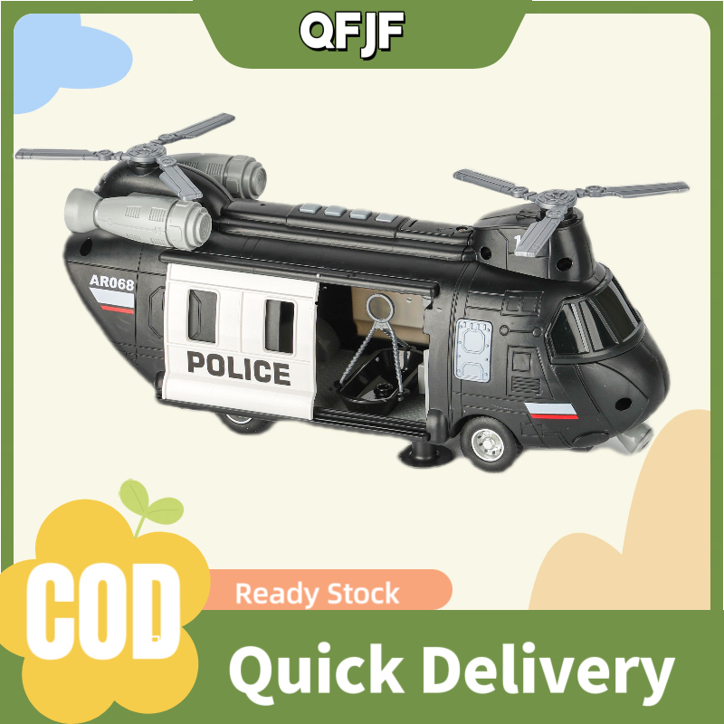 1:16 Scale Police Helicopter With Lights Sounds Push And Go Includes ...