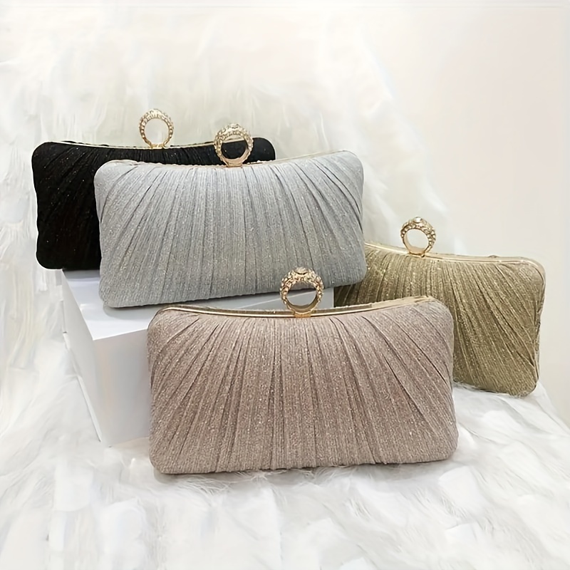 New Evening Folded Handheld Evening Dress Bag Women's Banquet Single ...
