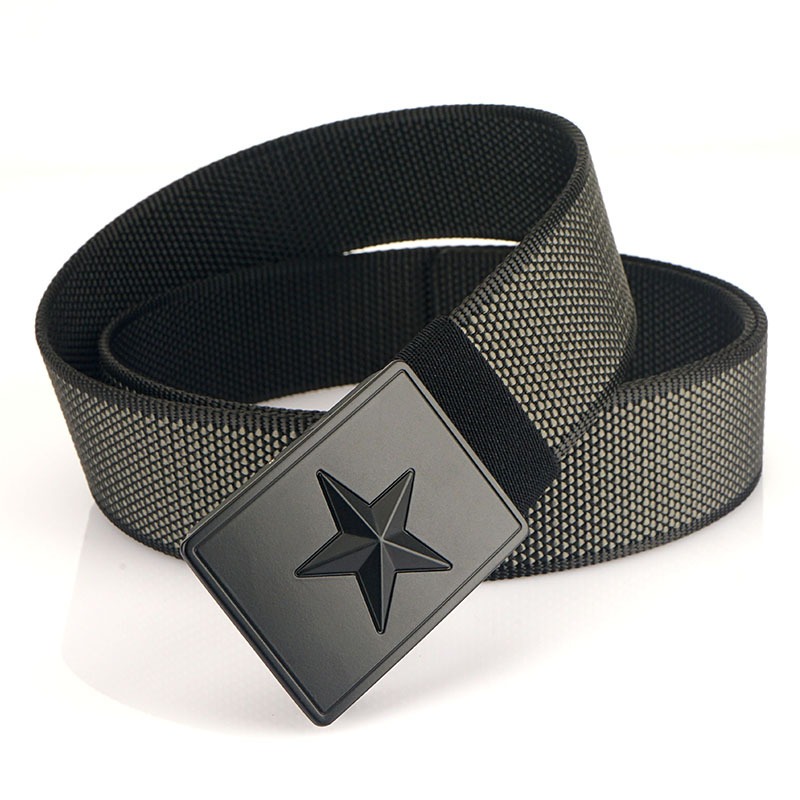 Men Belt Rotatable Buckle Canvas Outdoor Tactical Adjustable Belt Nylon ...
