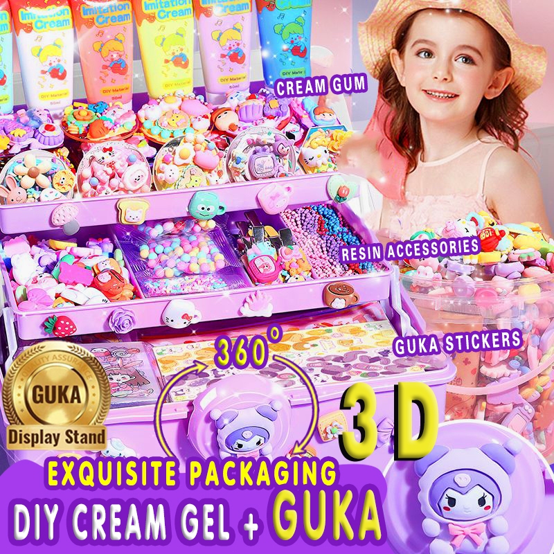 Ready Stock 1008PCS 3layer Box Full Set Cuka Cream Gum Material Package ...