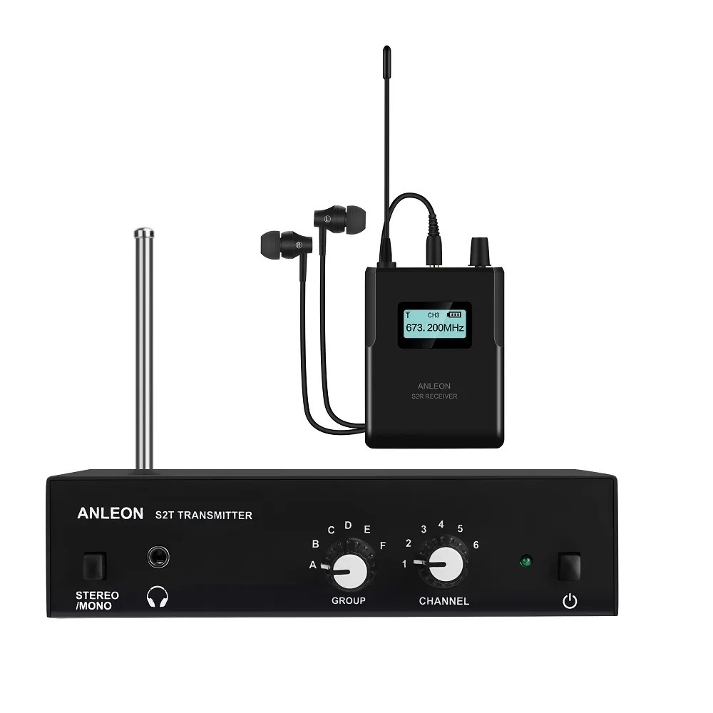 Upgraded ANLEON S2 Wireless In-ear Monitor System UHF Stereo IEM System ...