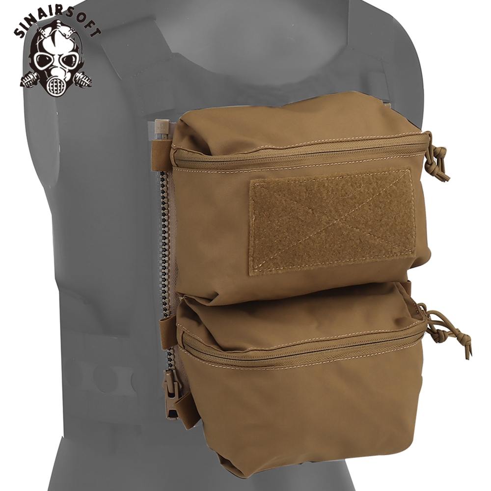 SINAIRSOFT FCPC V5 Back Panel Vest Double Pocket Outdoor Tactical Molle ...