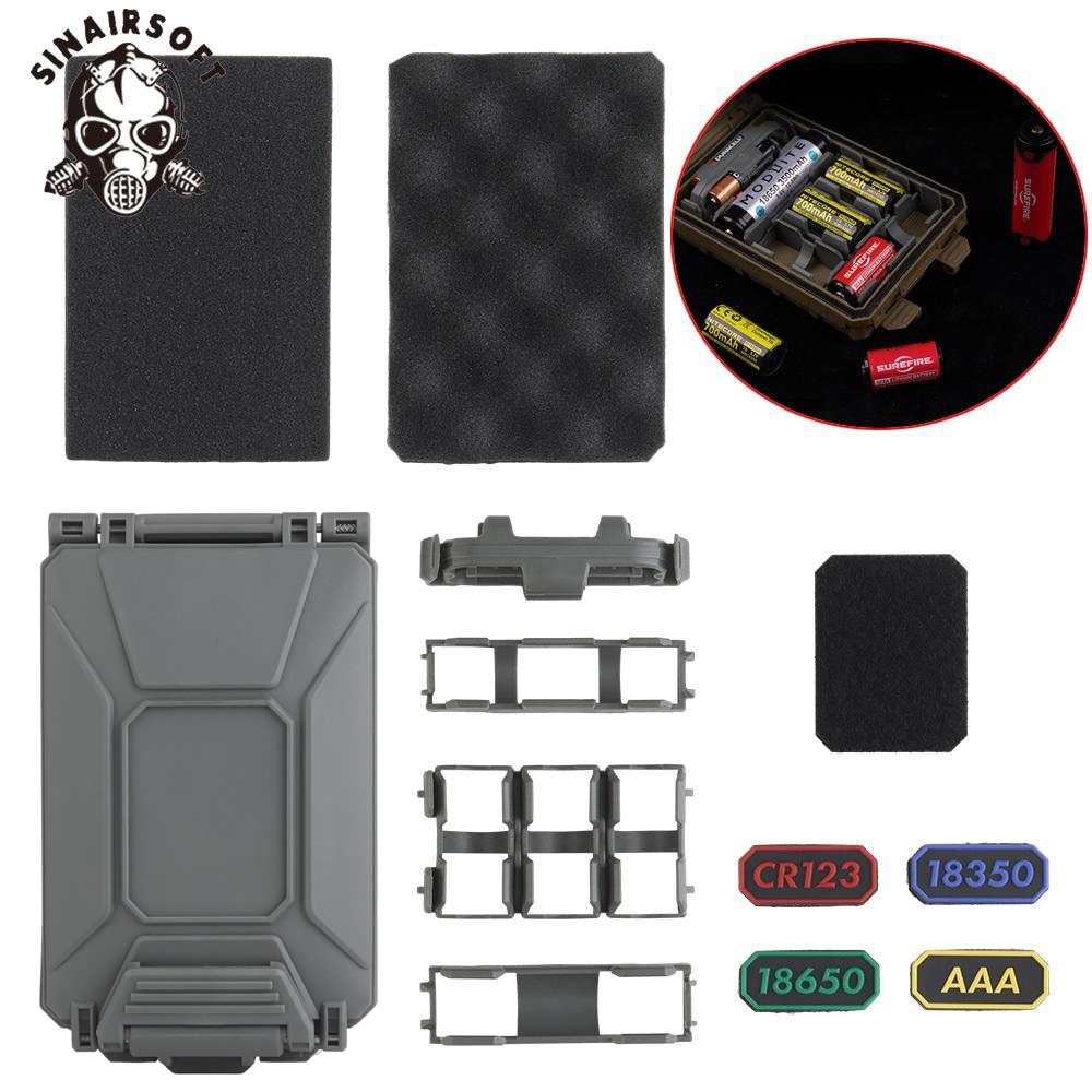 SINAIRSOFT Outdoor Modular Battery Box Tactical Portable MOLLE Mounted ...