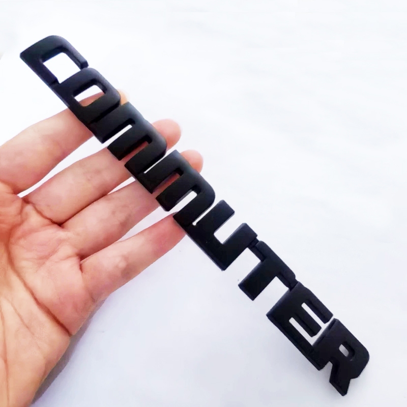 1 x ABS Black COMMUTER Letter Car Auto Emblem Badge Sticker Decal ...