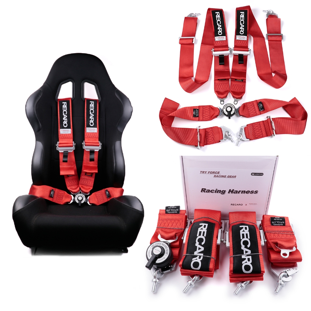 RECARO JDM 4 Point 3inch Quick Release Seat Belt Racing Sport Seatbelt ...