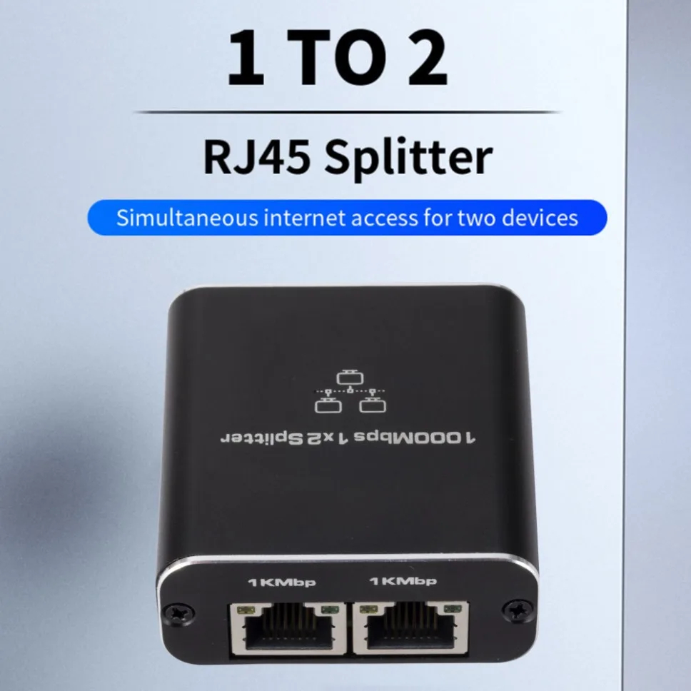 Network splitter Ethernet splitter for 2 PC laptop Network RJ45 ...