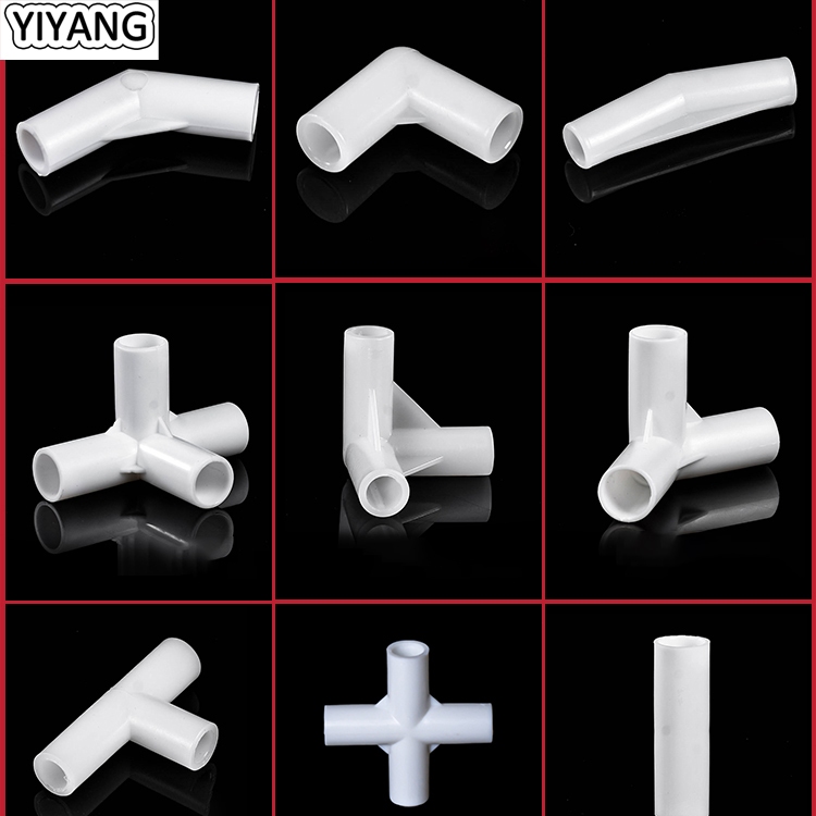 PVC Fitting White Pipe Joint Connector Penyambung Paip/Conduit/ 3Way 4Way Elbow 8mm 12mm ...