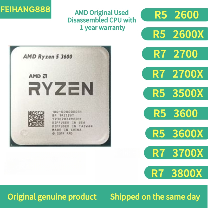 【Fast Shipping】AMD Ryzen R7 5700X 5600X 5600 5500 4500 3800X 3700X 2700X 2700/ R5 3600 3600X ...