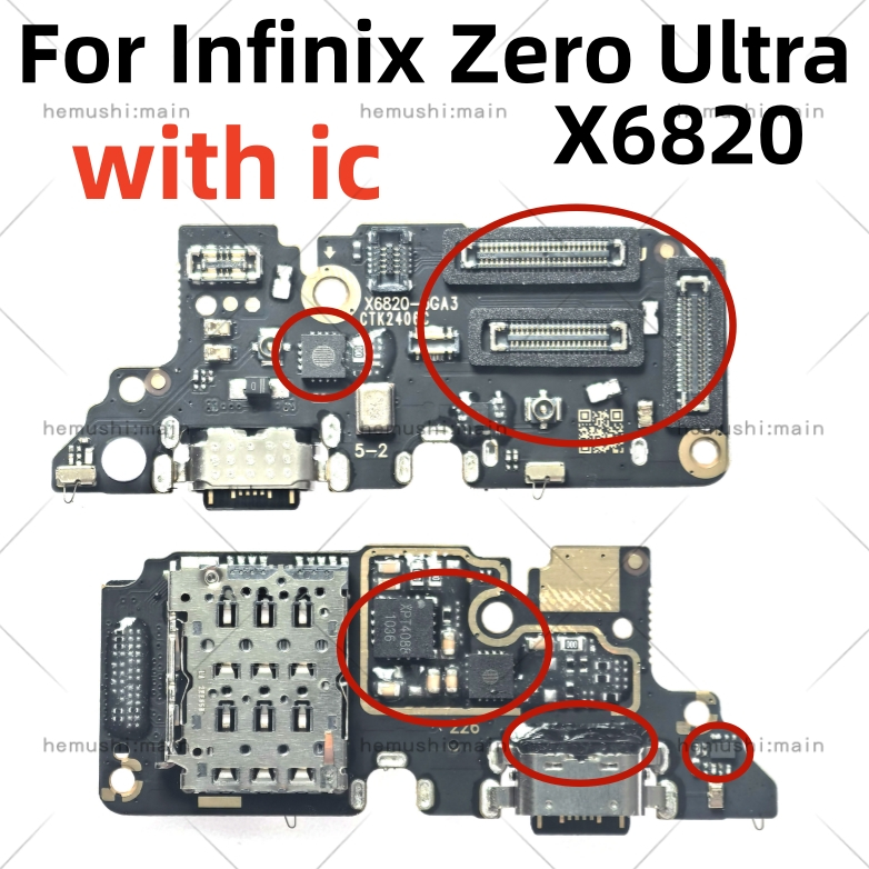 USB Charging charger port board For Infinix Zero Ultra X6820 Mainboard ...
