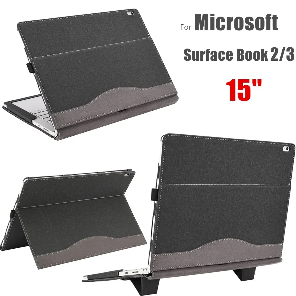 Laptop Cover For 15 New Microsoft Surface Book 3 Folio Case Stand Sleeve Bag For Surface Book 2