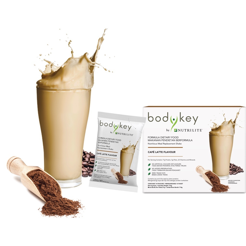 🔥READY STOCK🔥BodyKey By Nutrilite Meal Replacement Shake (Café Latte ...