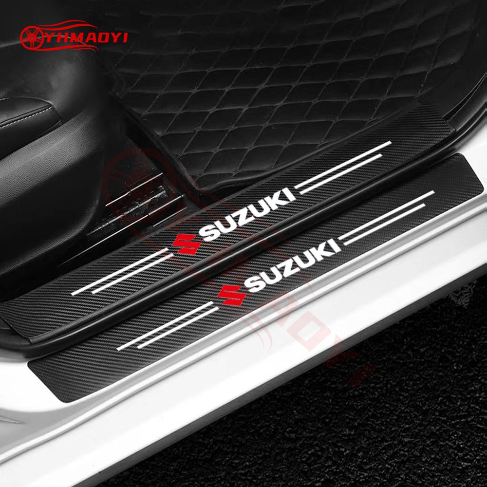 Car Door Sill Strip Anti Scratch Side Door Step Protector Sticker For ...