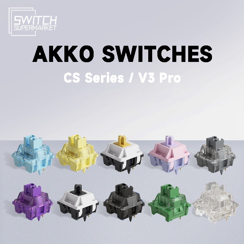 Akko CS V3 Cream Pro Yellow Blue Black Silver Purple Switches for ...