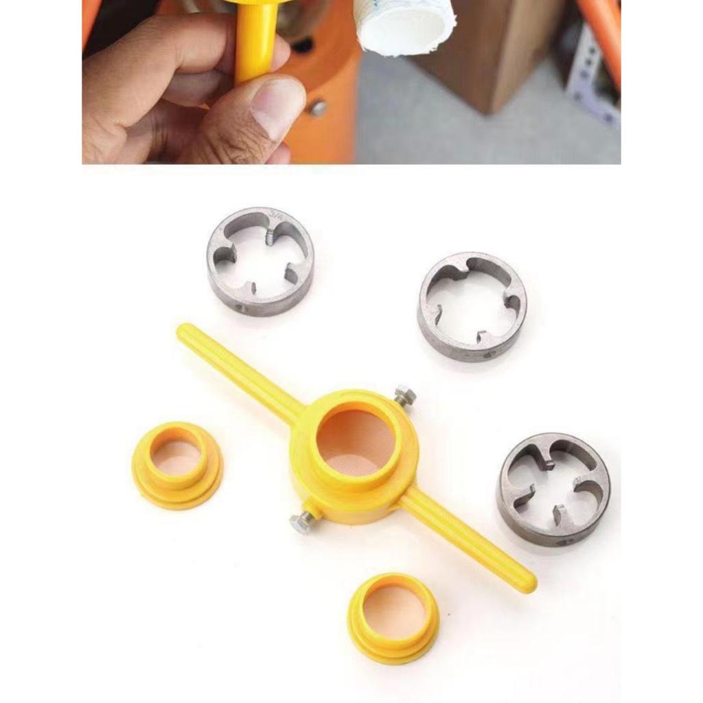 6pcs Plastic Pipe Threading Tool Set, PVC/NPT Manual Tapping Tools ...