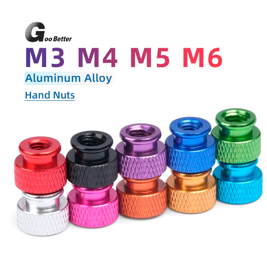 Colourful Knurled Thumb Nut Aluminum Allo Hand Grip Knobs M3 M4 M5 M6 ...