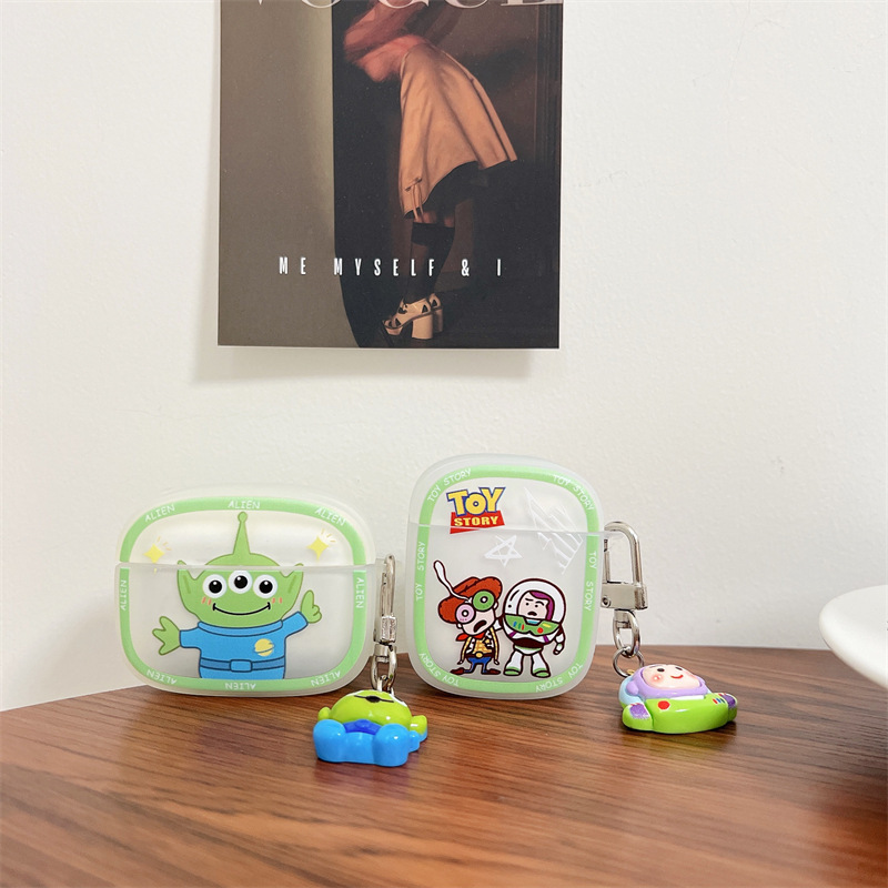 Funny Cartoon Alien Buzz Lightyear Woody AirPods Case for AirPods1/2/3 ...