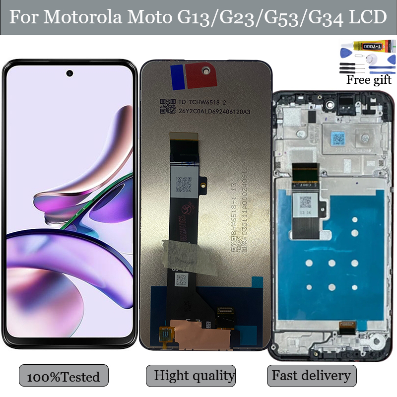 Original For Motorola Moto G13 LCD Display Touch Screen Digitizer ...