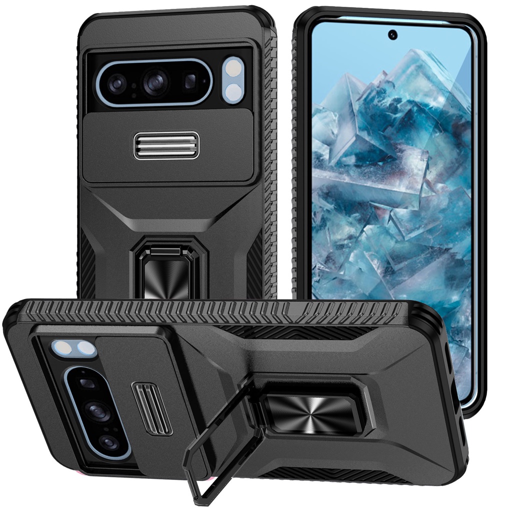 Shockproof Heavy Hard Casing Case with Metal Stand For GOOGLE PIXEL 8A ...
