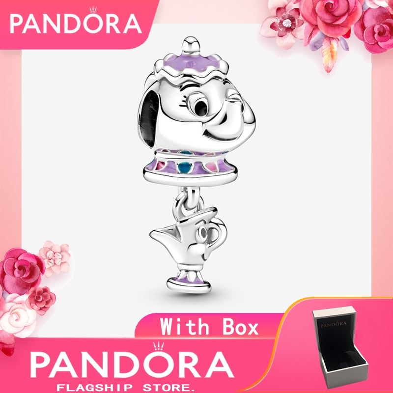 Authentic Original S925 Sterling Silver Pandora Disney Mrs. Potts and ...