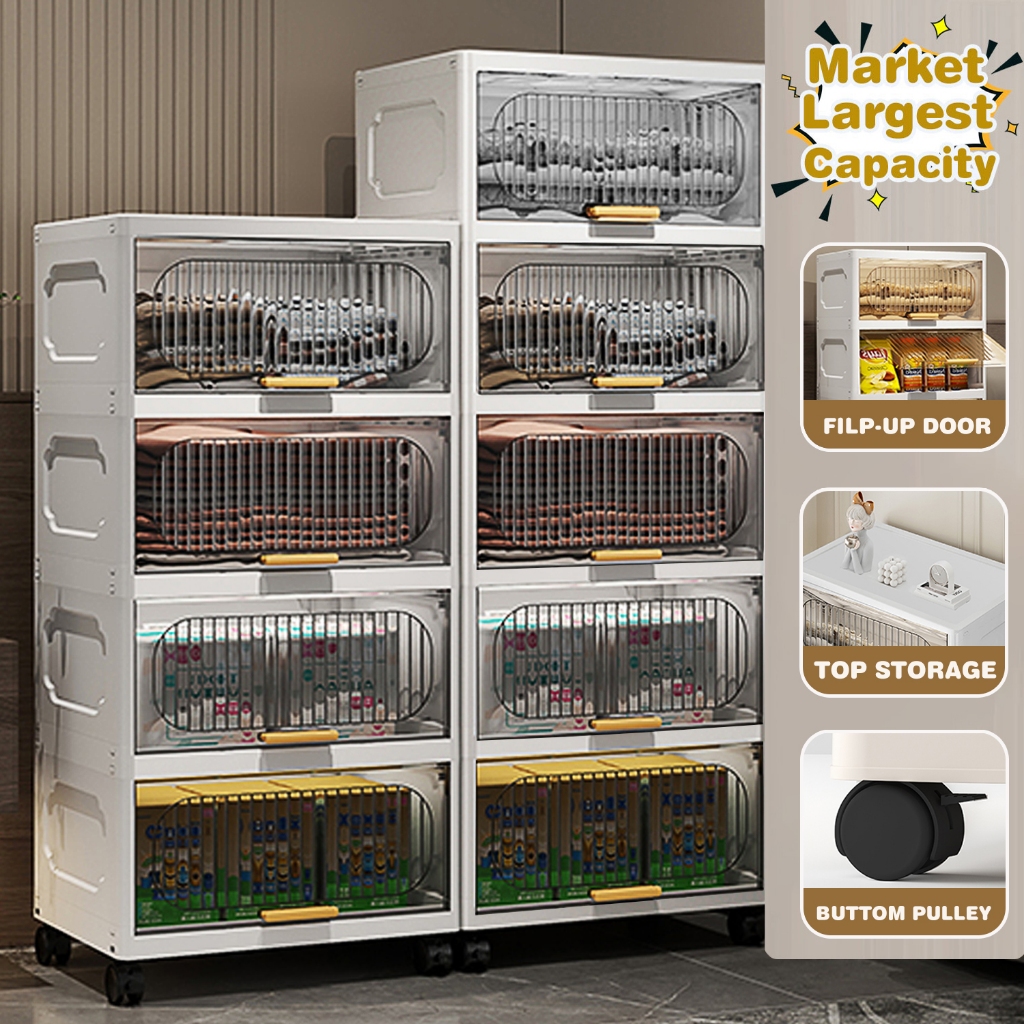 DR.STORAGE 3/5 Layers Drawer Cabinet Large Capacity Storage Cabinet ...
