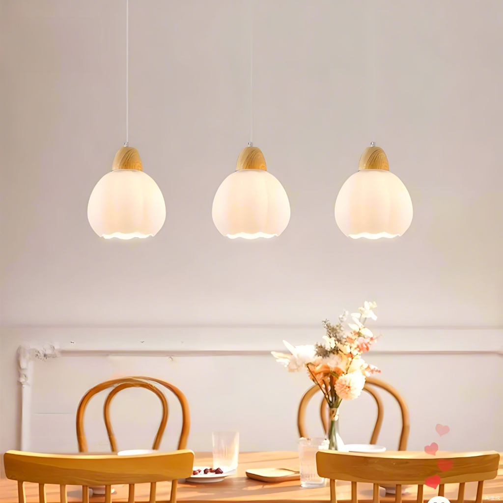 Nordic Pumpkin Pendant Light Minimalist Creative Cafe Decorative ...