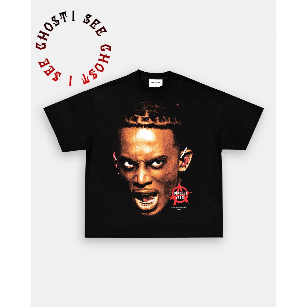 PLAYBOI CARTI&RAPPERS BIG FACE GRAPHIC T-SHIRT VTG STREETWEAR BOOTLEG ...