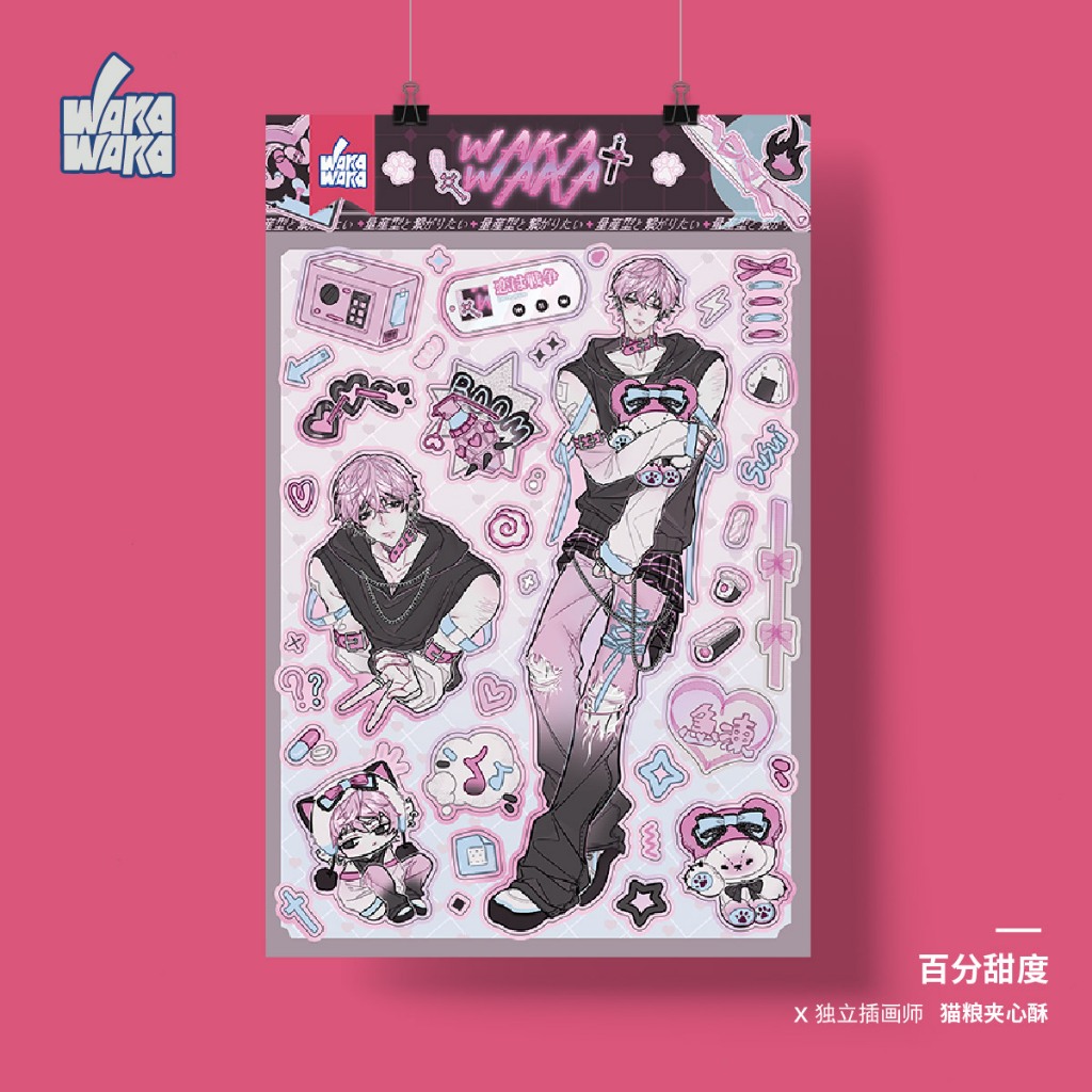 Wakawaka Original Stickers Character Stickers Cute Stickers diy ...