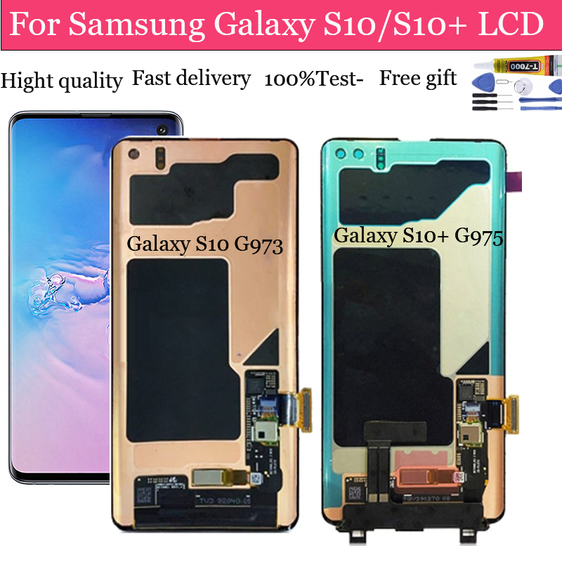 Original AMOLED For Samsung Galaxy S10/G973 S10 +/G975 LCD Display Touch Screen Digitizer ...