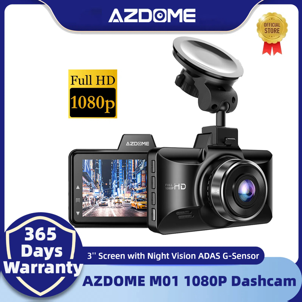 AZDOME M01 1080P Car Dash Camera with Night Vision, 24h Parking Monitor ...
