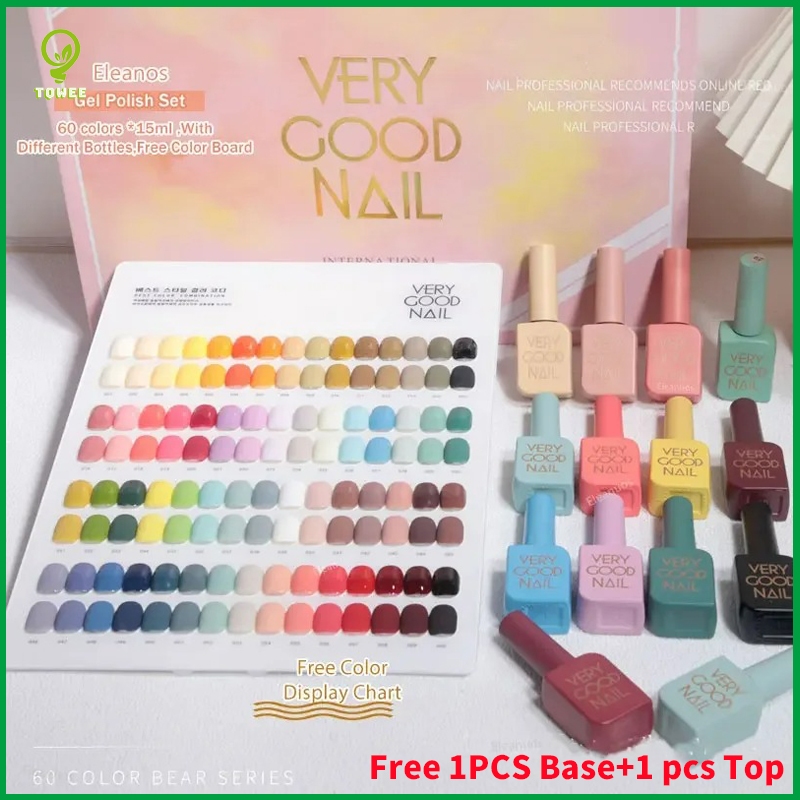 2024 Popular VERY GOOD 60 Color Sweetheart gel Set Macaron Set of Nail ...