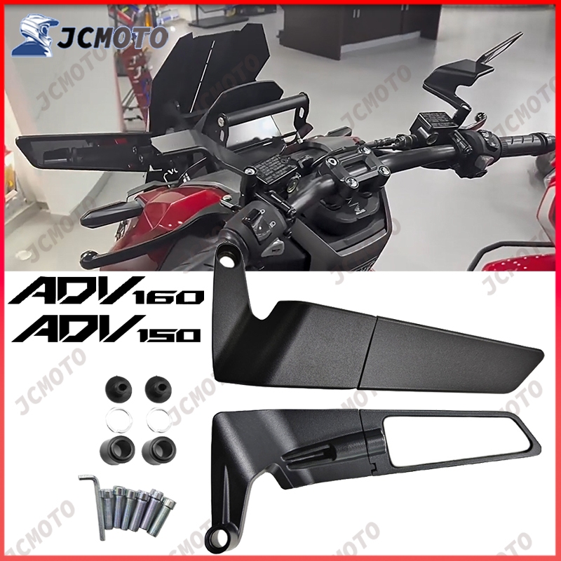 For Honda ADV 160/150/350 ADV160 Universal Motorcycle Mirror Wind Wing ...