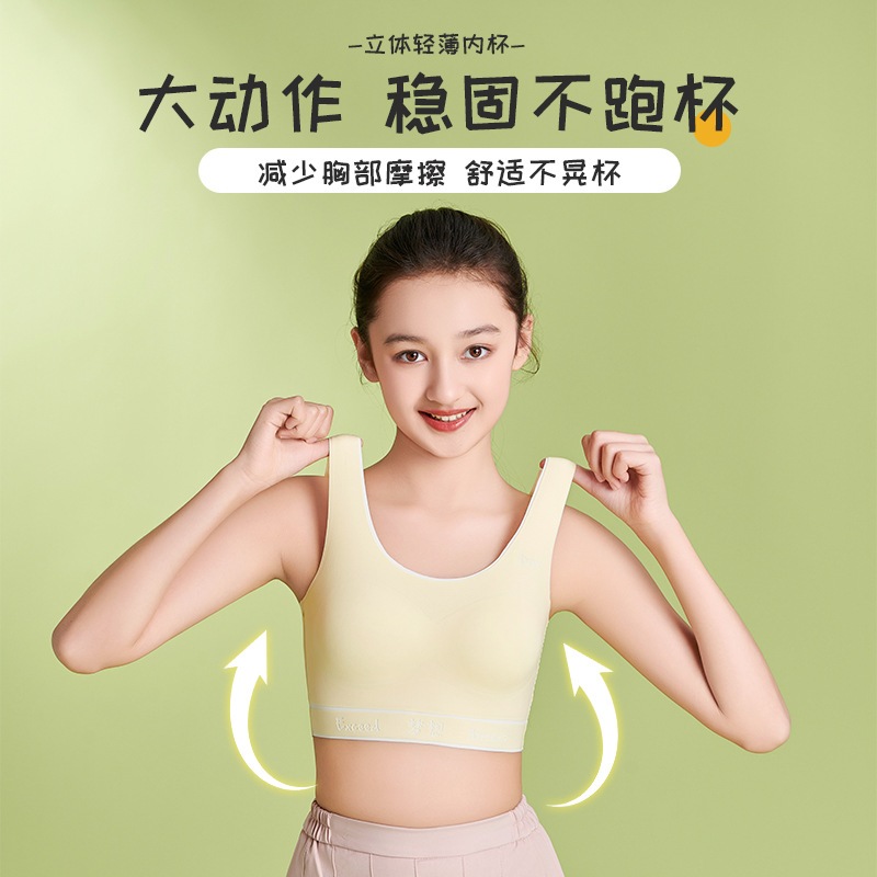 M-XXL Size Girls Bra 2024 New Style Developmental Period Junior High ...