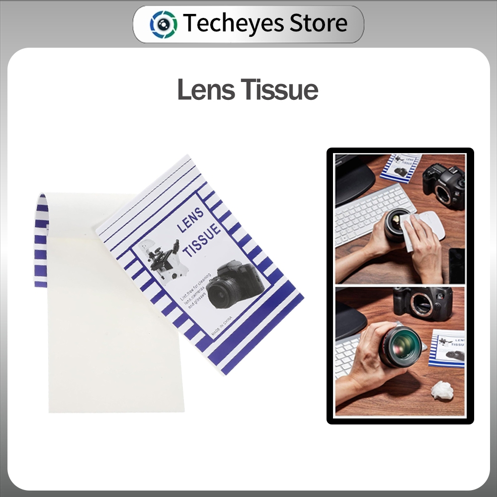 TechEyes Lens Cleaning Wipes Lens Tissue for Camera Lenses/Microscopes ...
