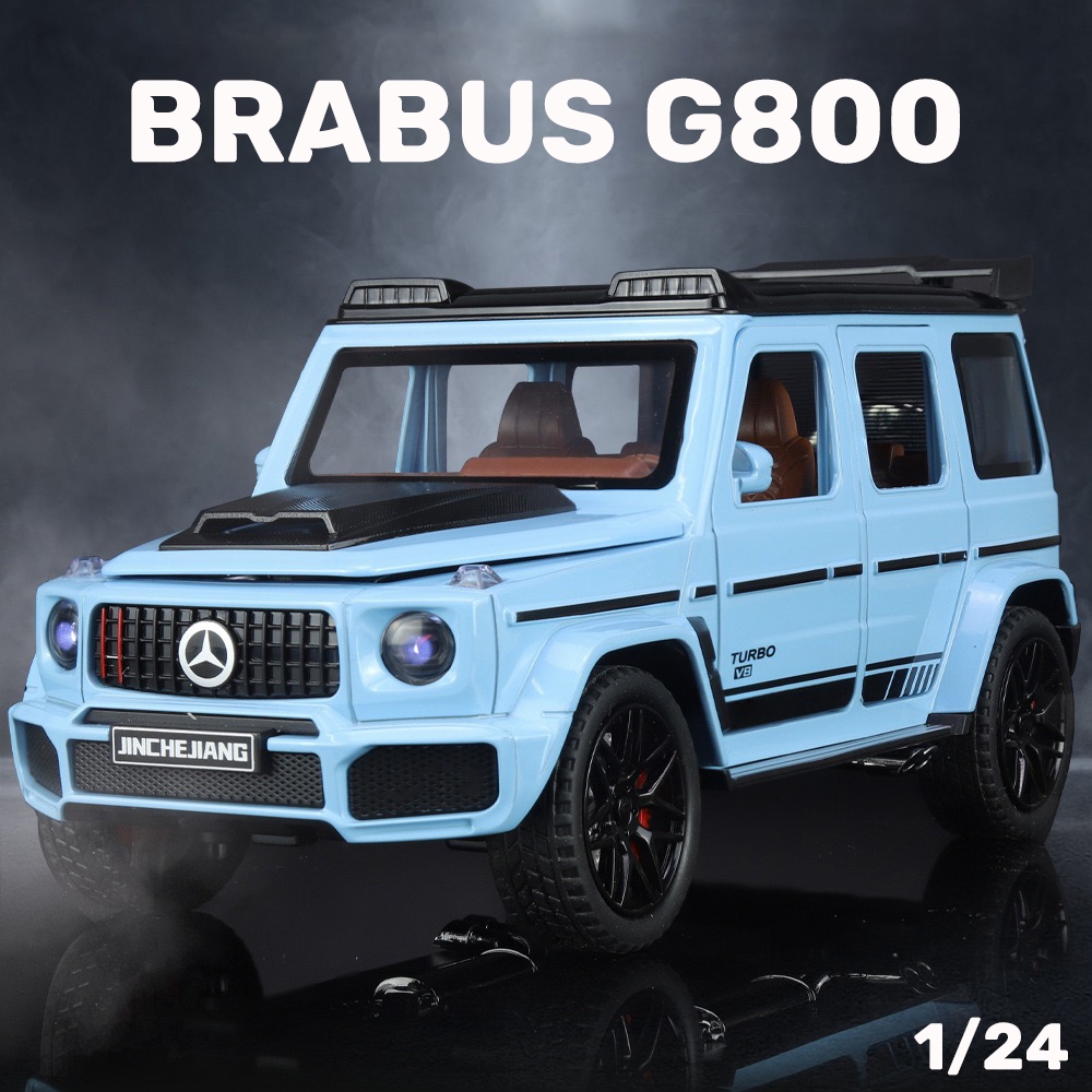 1:24 Scale BRABUS G800 alloy car model die cast Car Sound Light Car ...