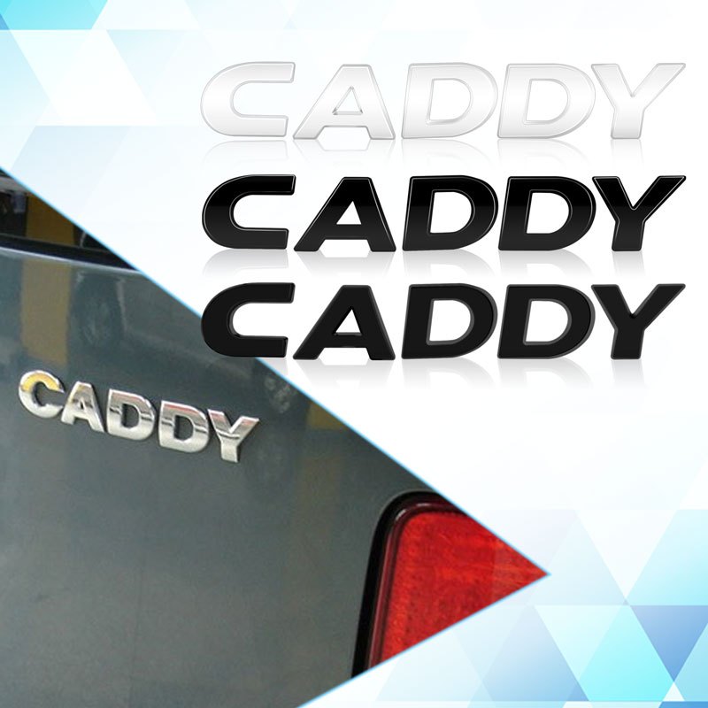 CADDY Logo Car Styling 3D Badge Lettering Decals Trunk Sticker For ...