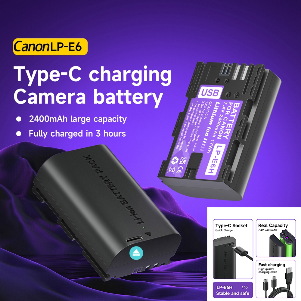 PALO⚡LP-E6 NH/LPE6 Canon Camera battery for 100% decoded charge battery ...