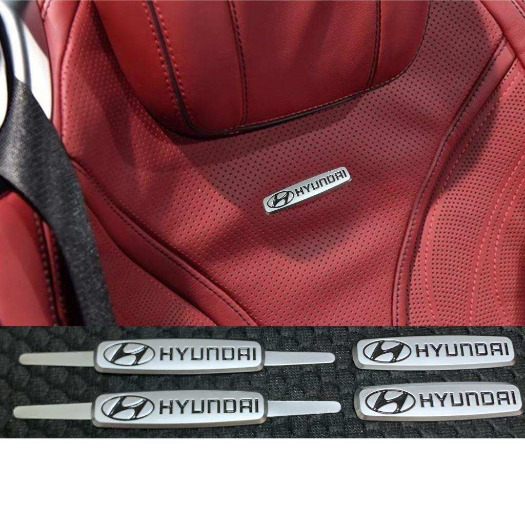 3D Metal Hyundai logo sticker Modification Car Seat Car Floor Mat ...