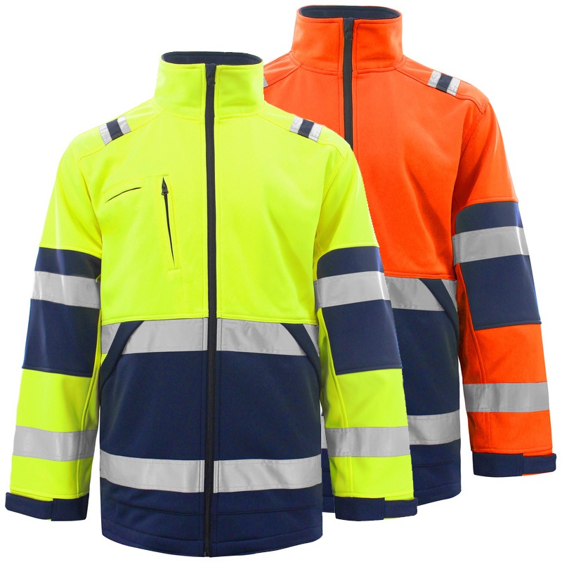 Hi Vis Jacket Men with Reflective Stripes for Winter Autumn Reflective ...