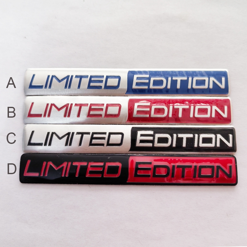 1 x New Model Aluminum LIMITED EDITION Logo Car Auto Side Rear ...