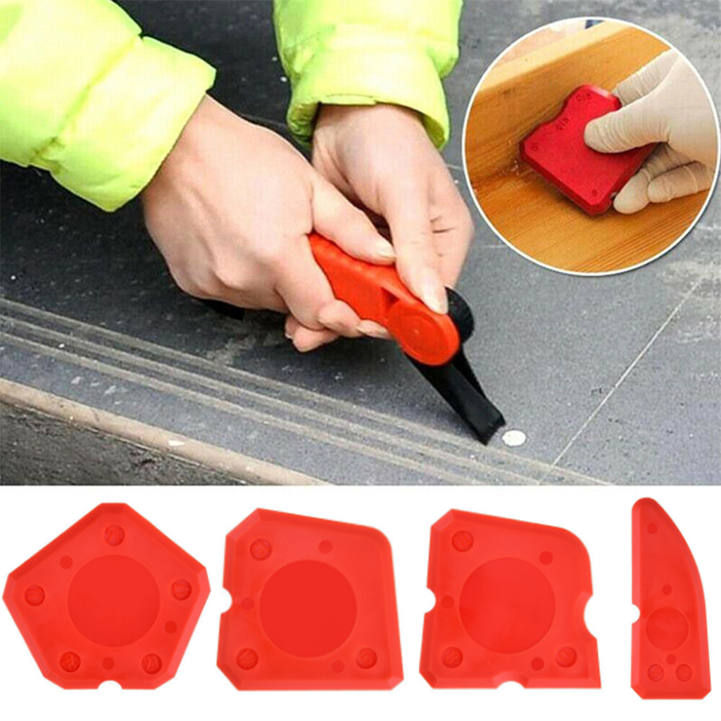 4PCS Silicone Sealant Spreader Profile Applicator Tile Grout Caulking ...