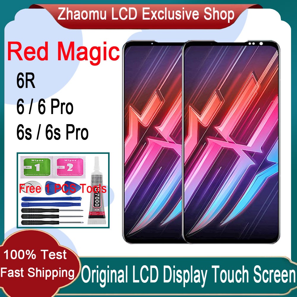 Original AMOLED Red Magic 6 6s 6R 6 Pro 6s Pro LCD Display Touch Screen Replacement | Shopee ...