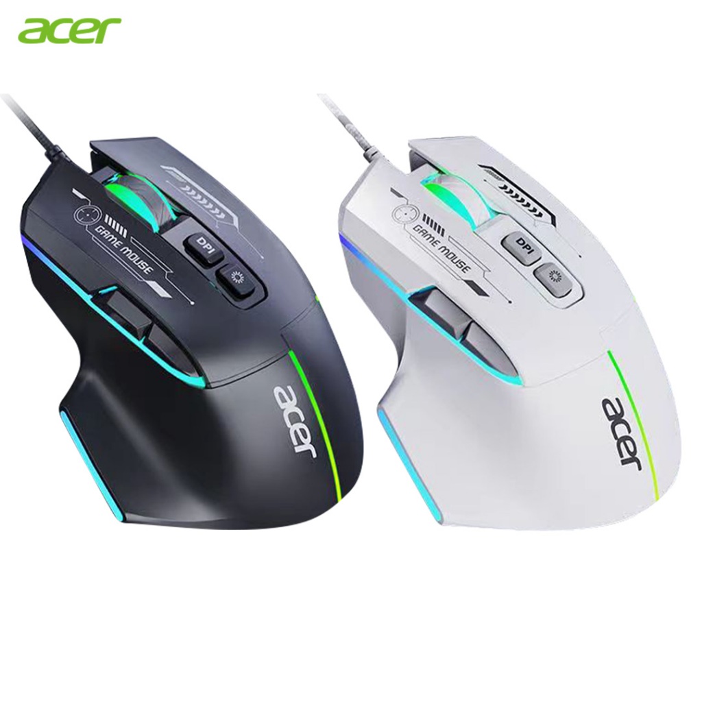 Acer OMW950 Wired Gaming Mouse With RGB Light Effect 6 DPI Adjustment ...