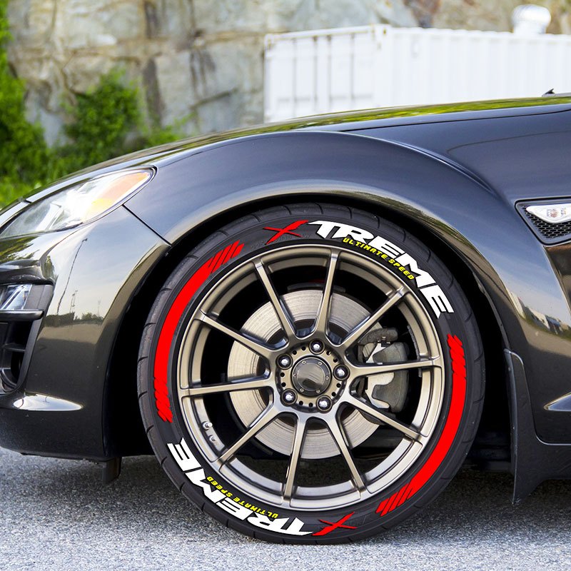 Xtreme Tire Sticker 3D Car Tyre Sticker Motorcycle Tire Sticker PVC ...