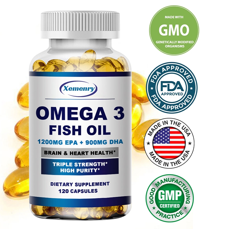 OMEGA 3 FISH OIL - High Potency Essential Fatty Acids - Natural ...