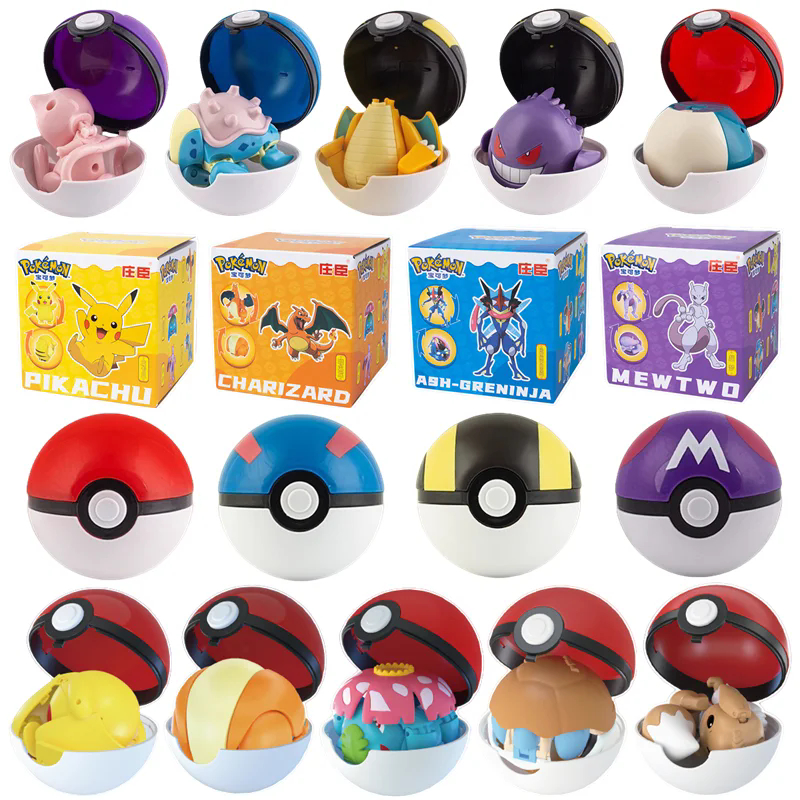 ZhuangChen Original POKEMON Figures Toy Charizard Pokeball Pikachu ...